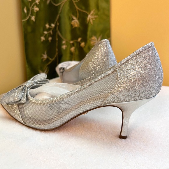 Nina | Shoes | Nwob Nina Bianca Silver Mesh Heel Pump Shoe | Poshmark